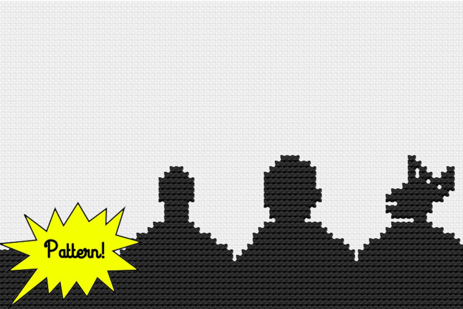 PDF MST3K Theater Silhouette Cross Stitch Downloadable Digital Pattern ...