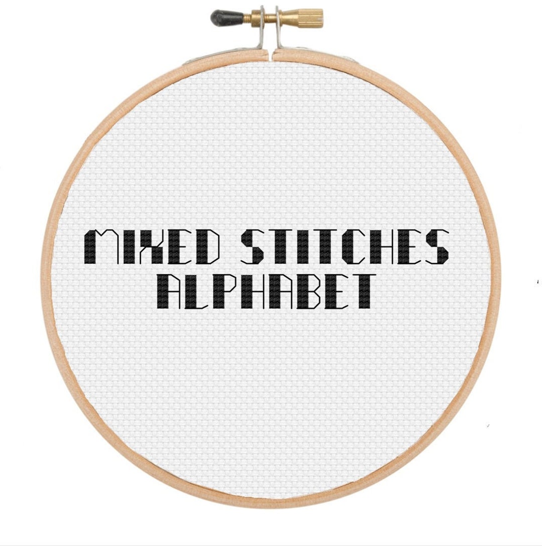 PDF XSTITCH ALPHABET - Mixed Stitches Cross Stitch Alphabet Font Cross ...