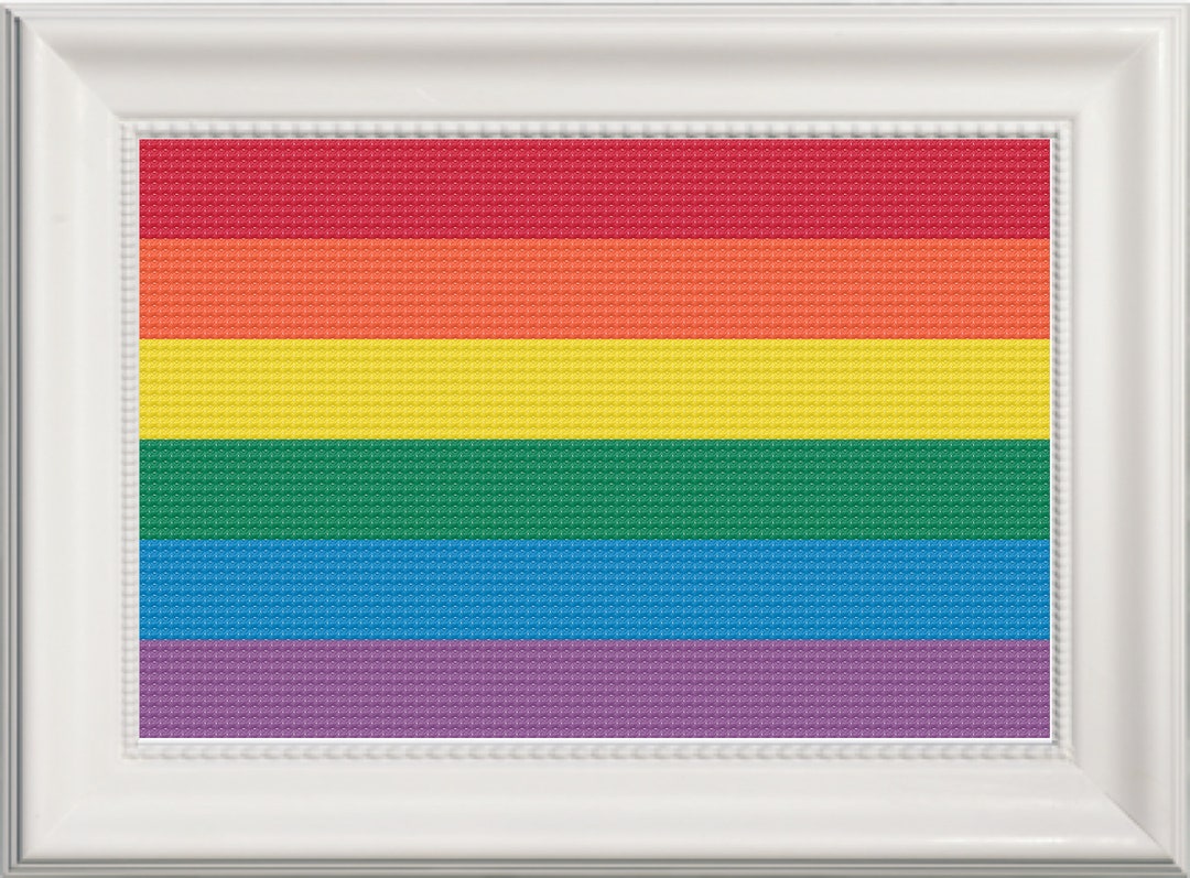 PDF Pride Flag Cross Stitch Downloadable Digital Pattern - Etsy