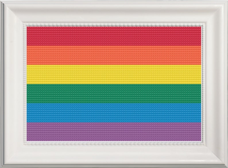 PDF Pride Flag Cross Stitch Downloadable Digital Pattern | Etsy