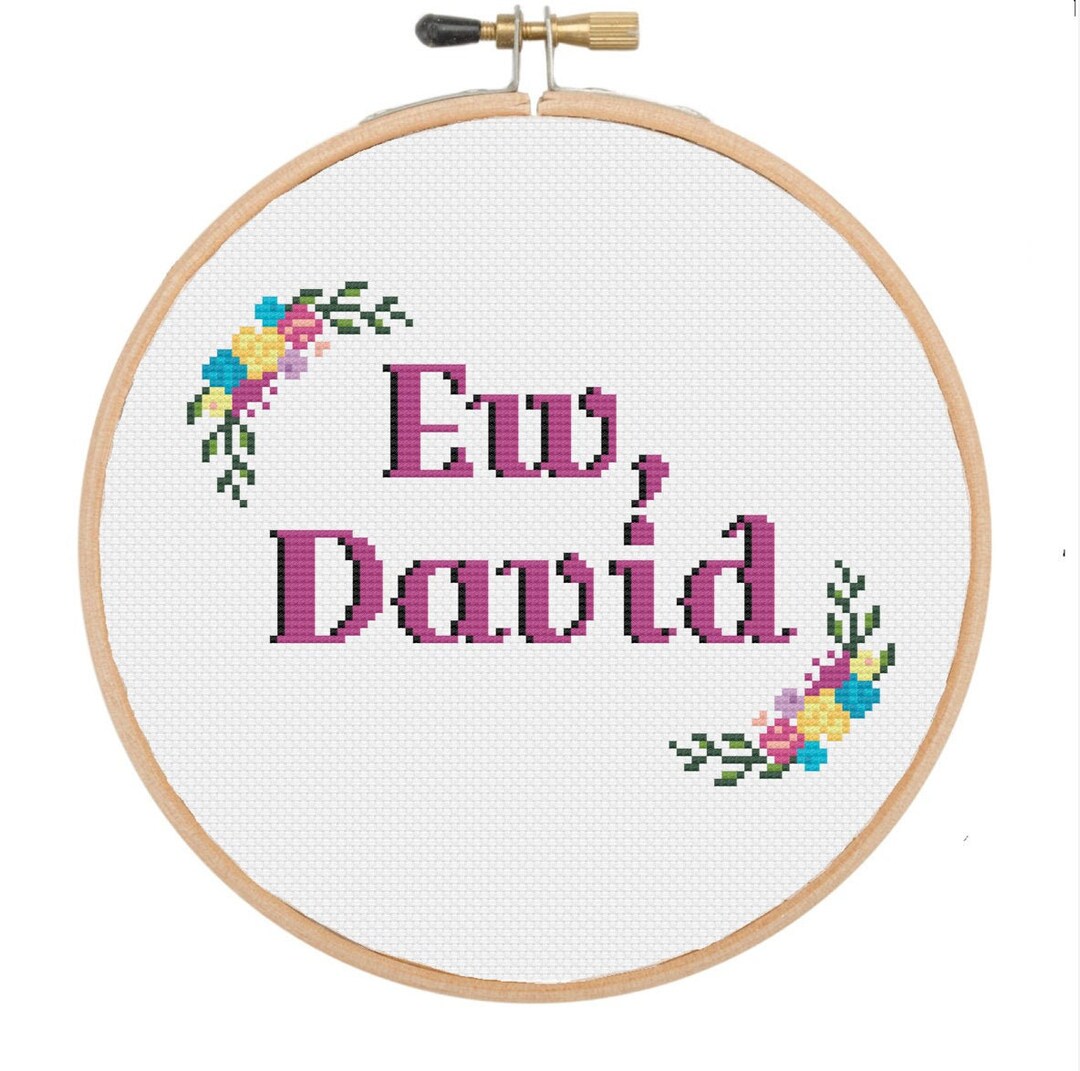 PDF Ew David Cross Stitch Downloadable Digital Pattern - Etsy