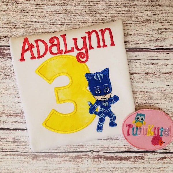 Pj Mask Birthday Shirt - Etsy