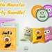 Kids Party Bundle Pack -little Monsters Party Favor Boxes, Custom ...