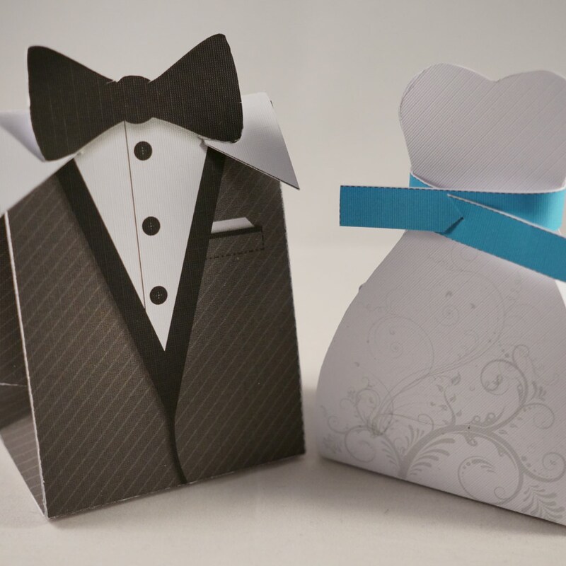Bride and Groom Wedding Favor Boxes - Etsy