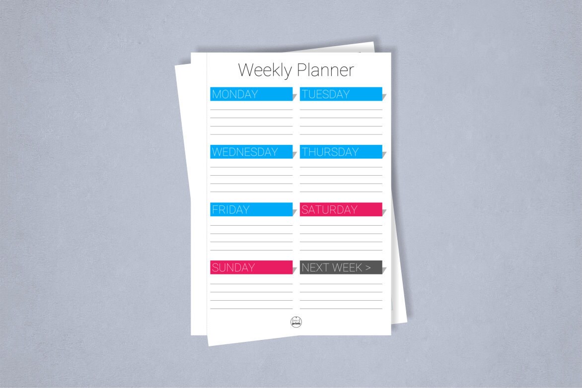 Planner Bundle "edge" - Daily, Weekly, Health and Family Planner With ...
