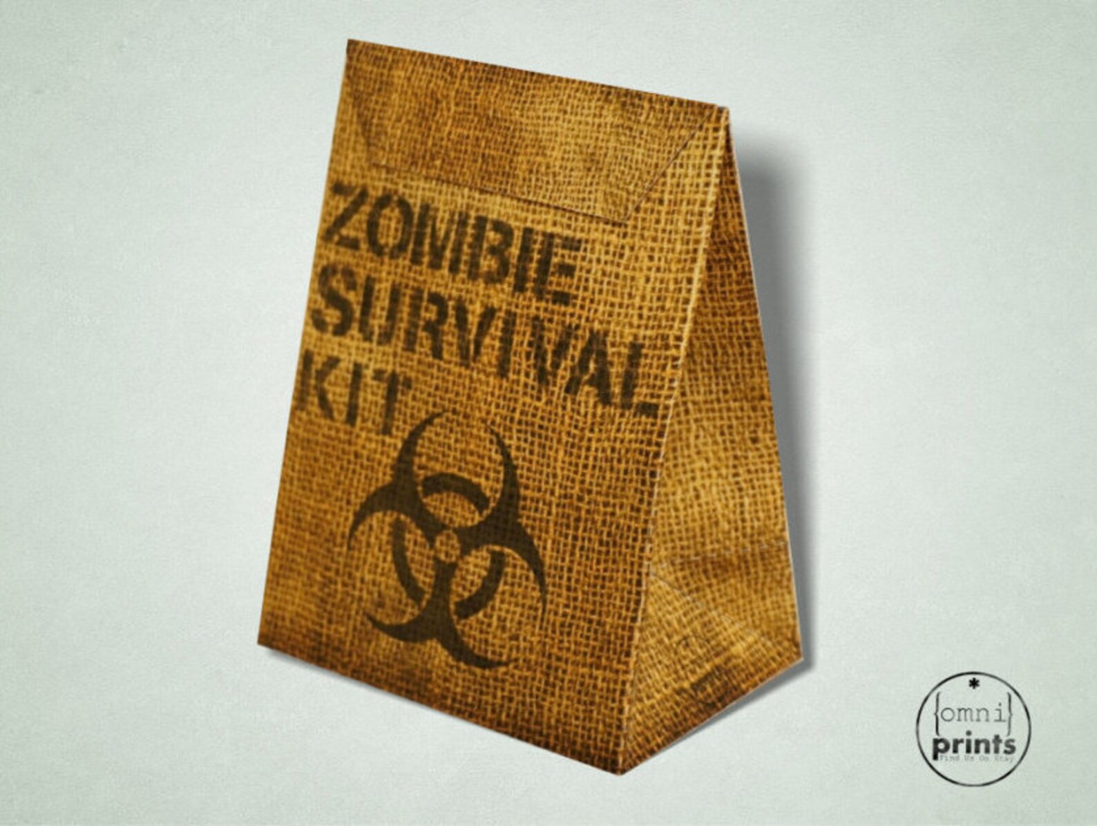 Zombie Downloadable Party Bundle With Bunting, Favor Box and Cupcake ...