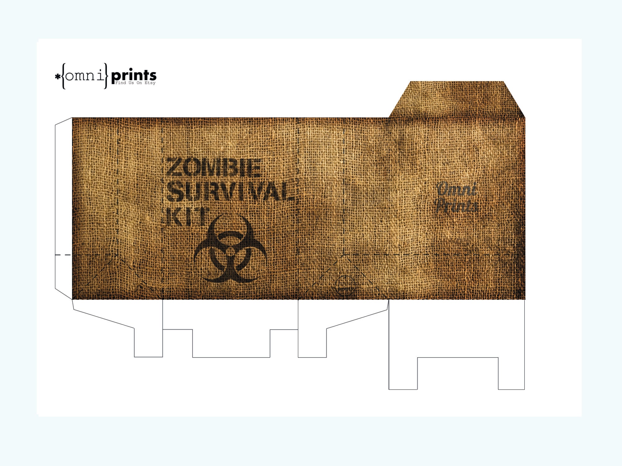 Zombie Downloadable Party Bundle With Bunting, Favor Box and Cupcake ...