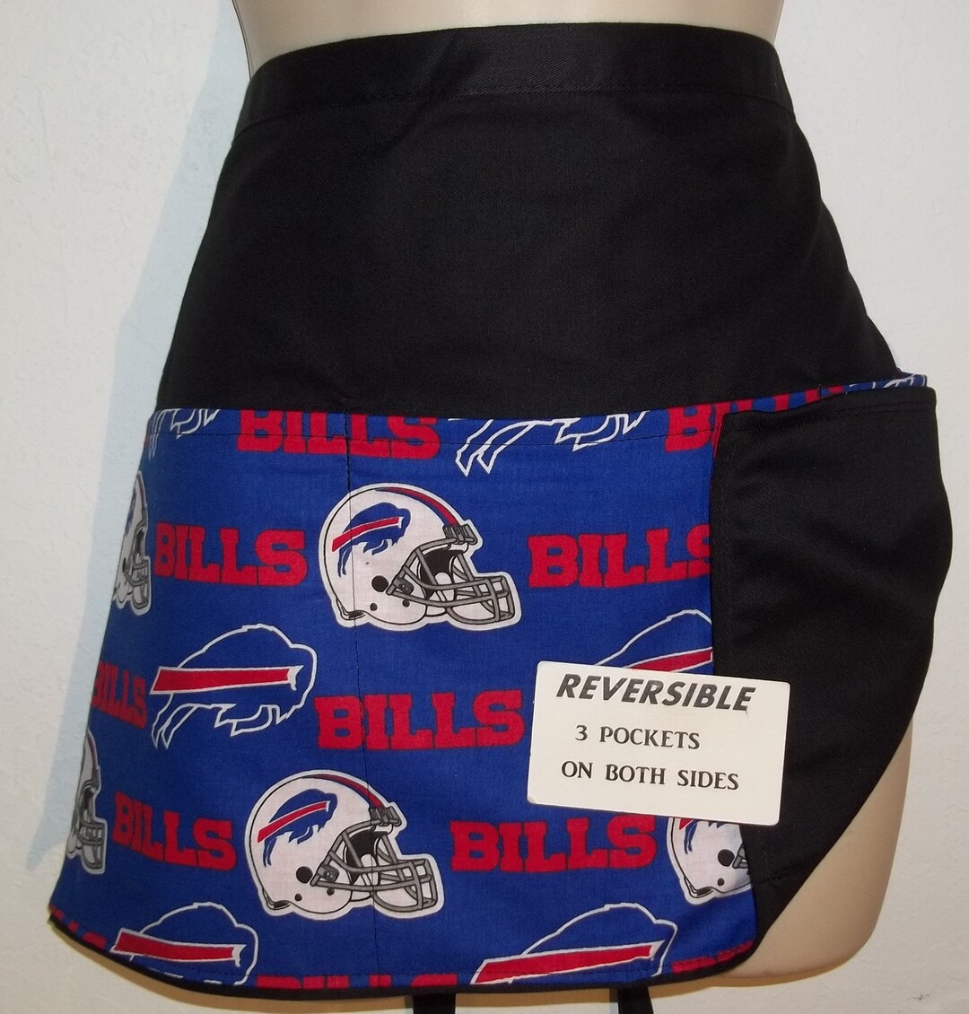 NFL Buffalo Bills Handmade Reversible Server Waitress Waist Apron With ...