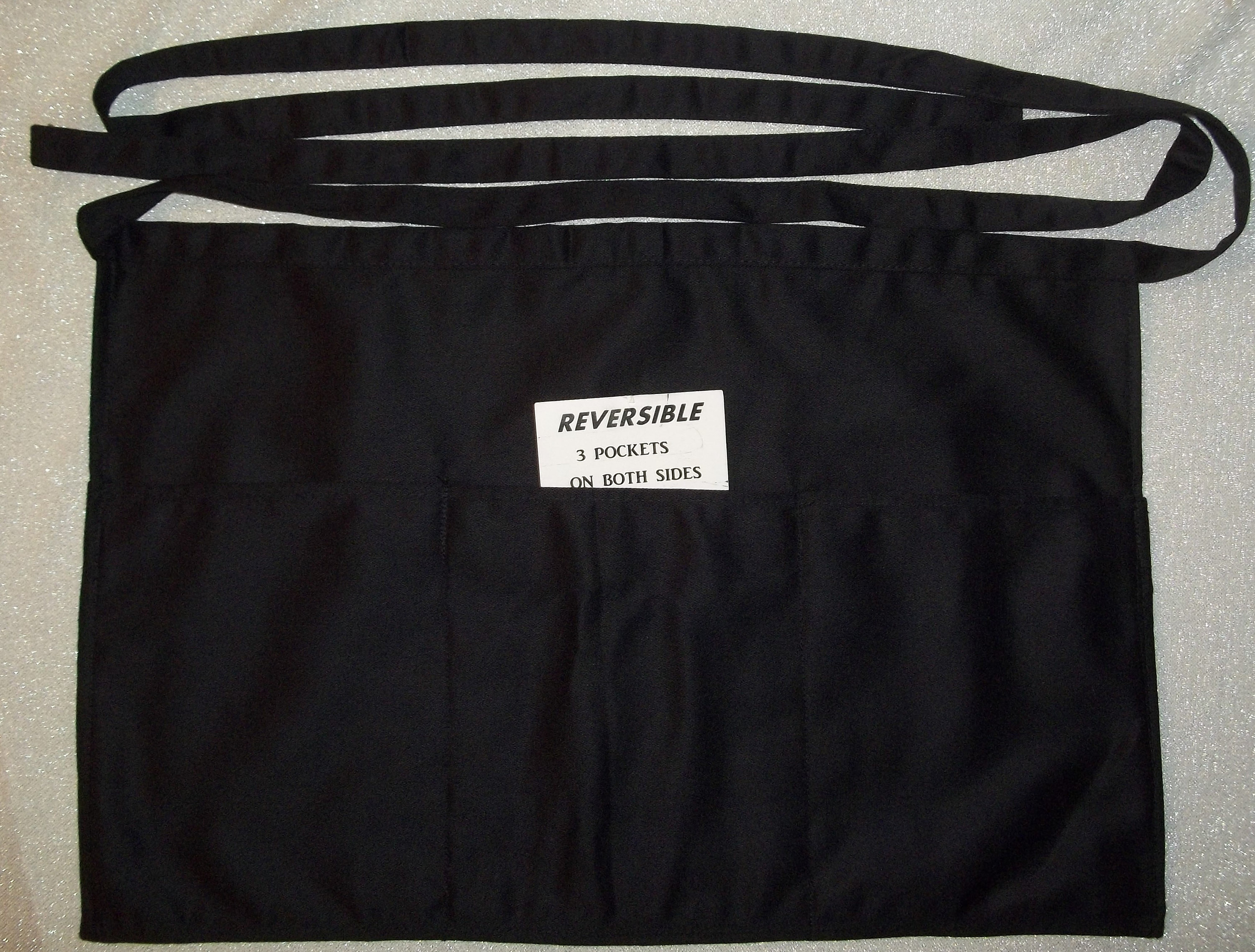 Cow Print Reversible Server Waitress Waist Apron With Three Pockets ...