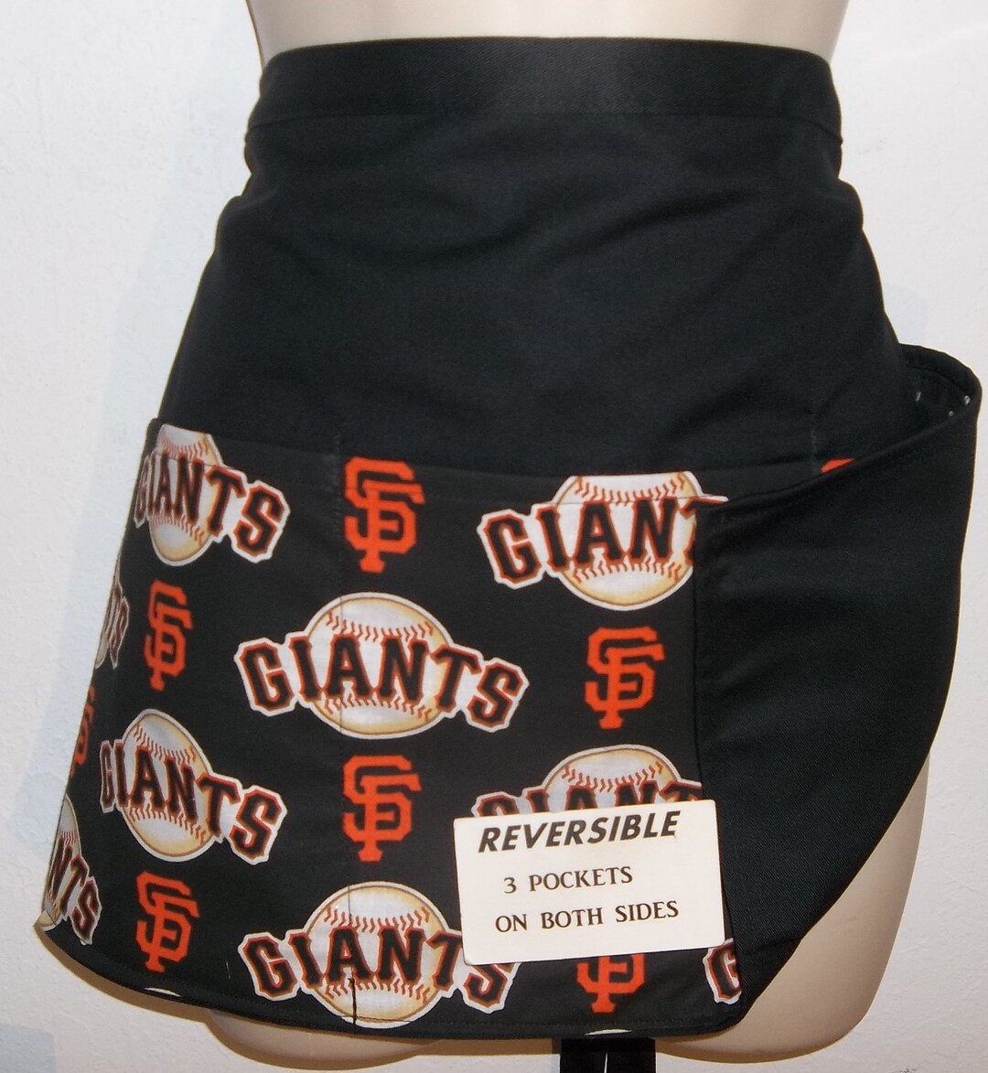 MLB San Francisco Giants Handmade REVERSIBLE Waitress Apron With 3 ...