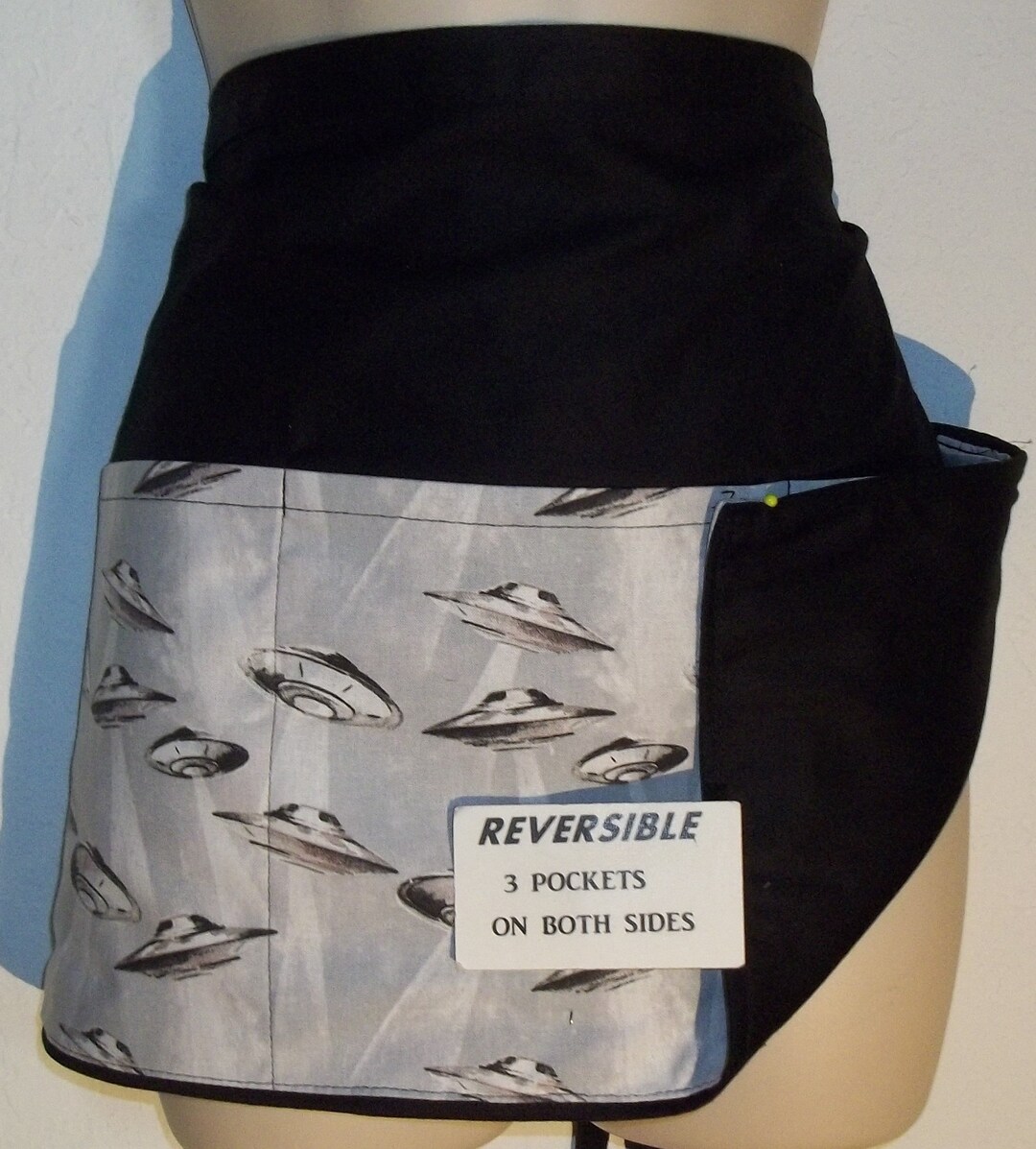 Space Ships Reversible Server Waitress Waist Apron With Three Pockets ...