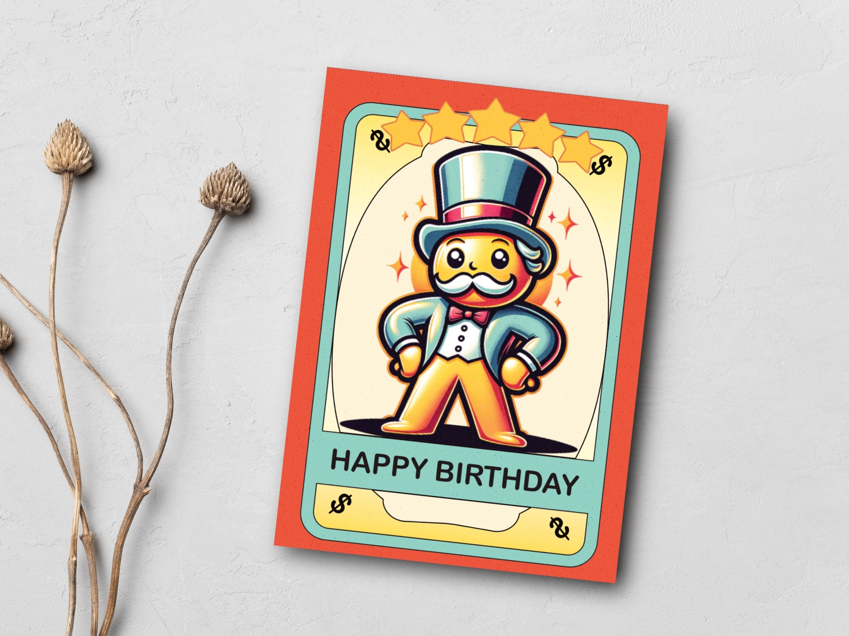 Monopoly Go Birthday Card Monopolygo Card for Friend Monopoly Card for ...