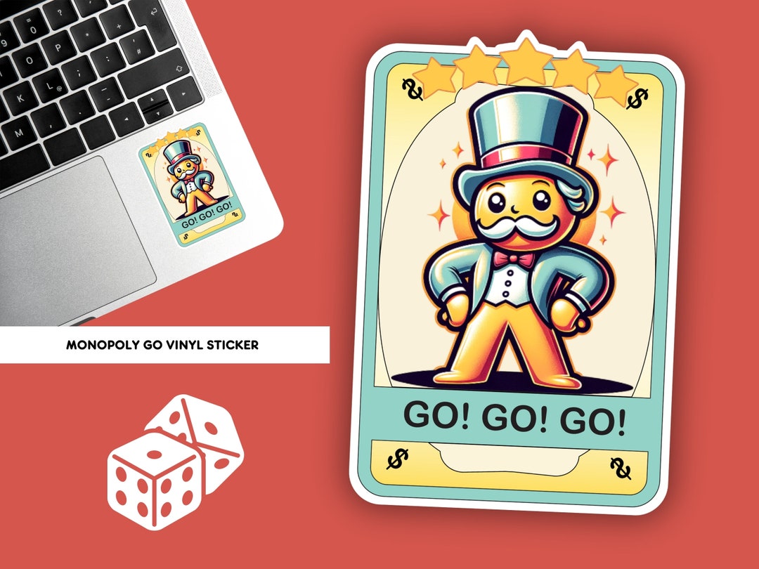 Monopoly GO Sticker Monopoly Stickers Monopoly Board Game Stickers ...