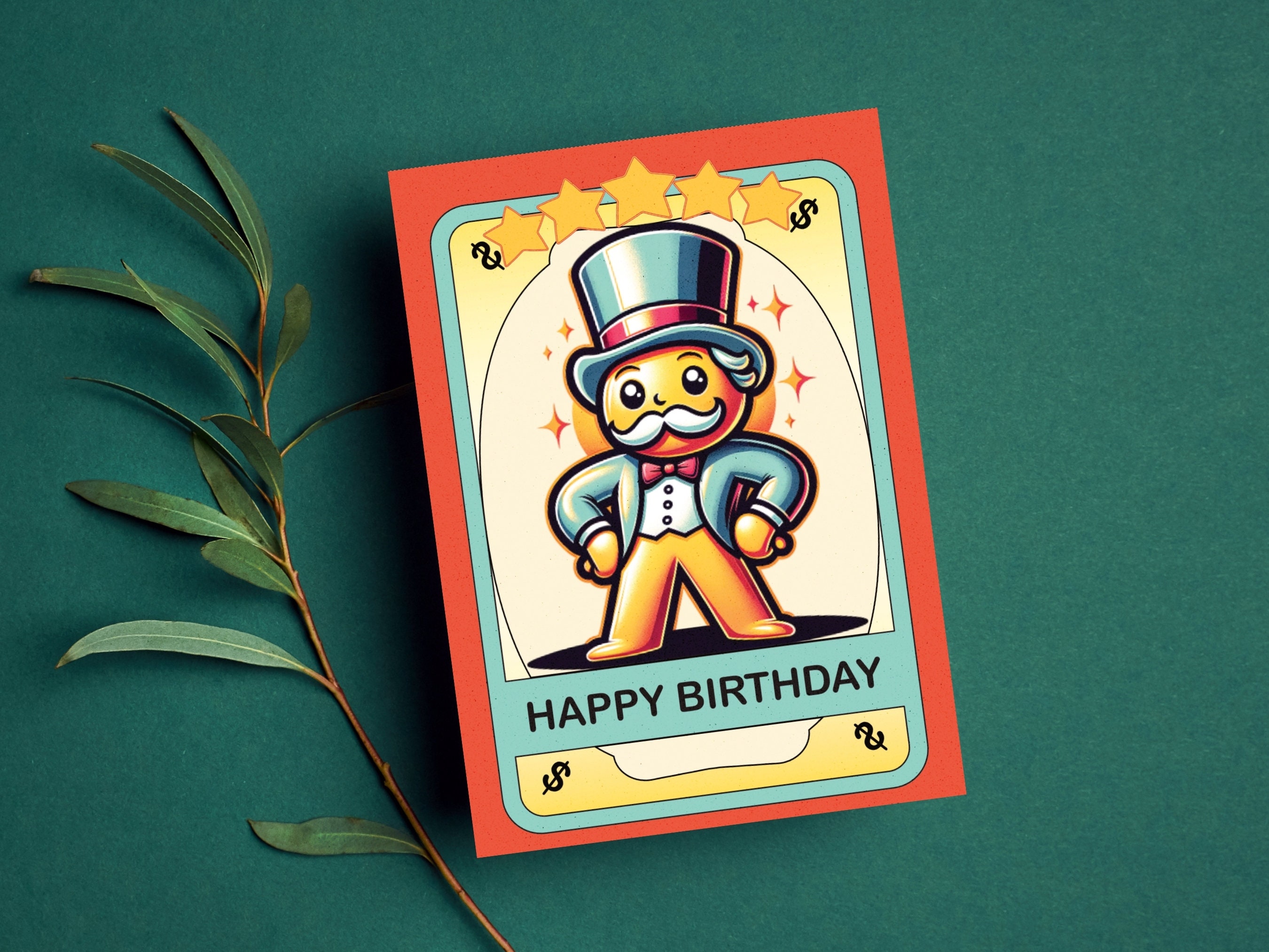 Monopoly Go Birthday Card Monopolygo Card for Friend Monopoly Card for ...