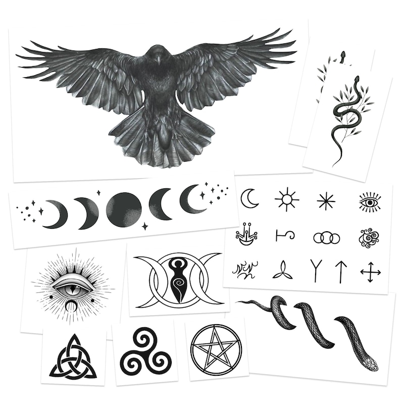 Goth Neck Tattoo - Etsy