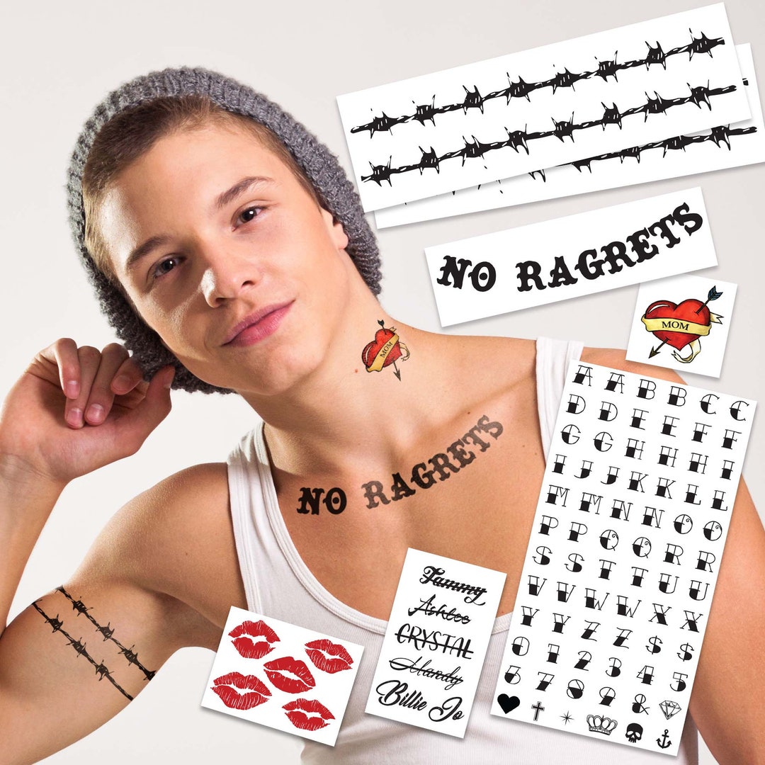 White Trash Temporary Tattoo Kit: Trash Bash Party Accessroy ...