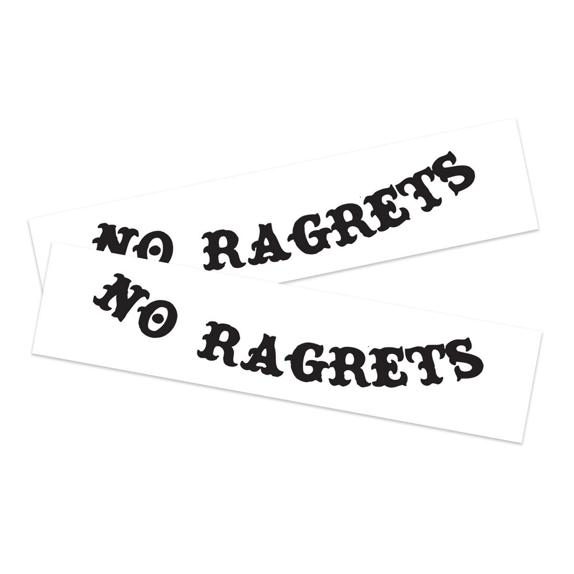 No Ragrets Temporary Tattoo 2-pack - Etsy