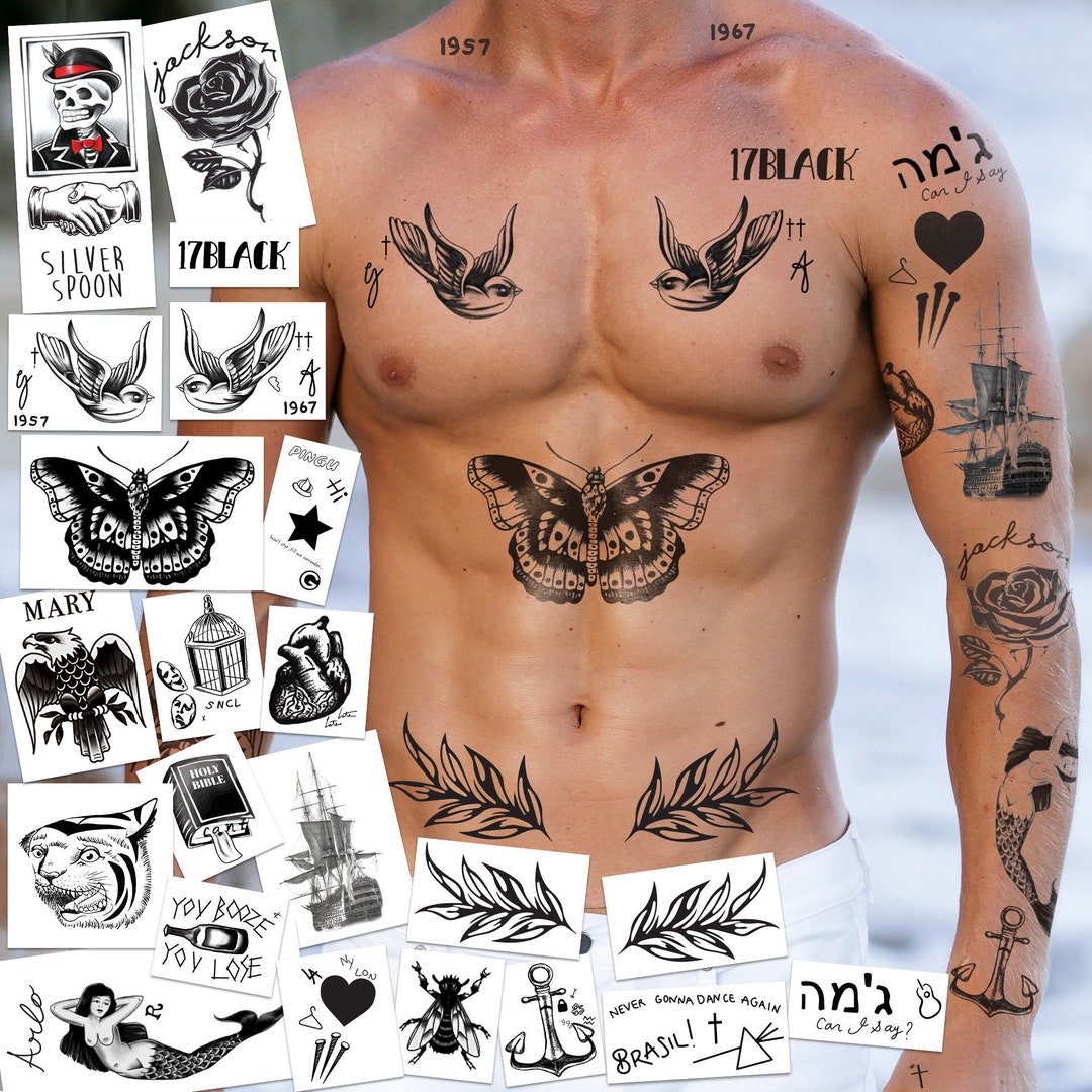 Celebrity Singer (harry) Temporary Tattoos Pack | Made in the USA ...