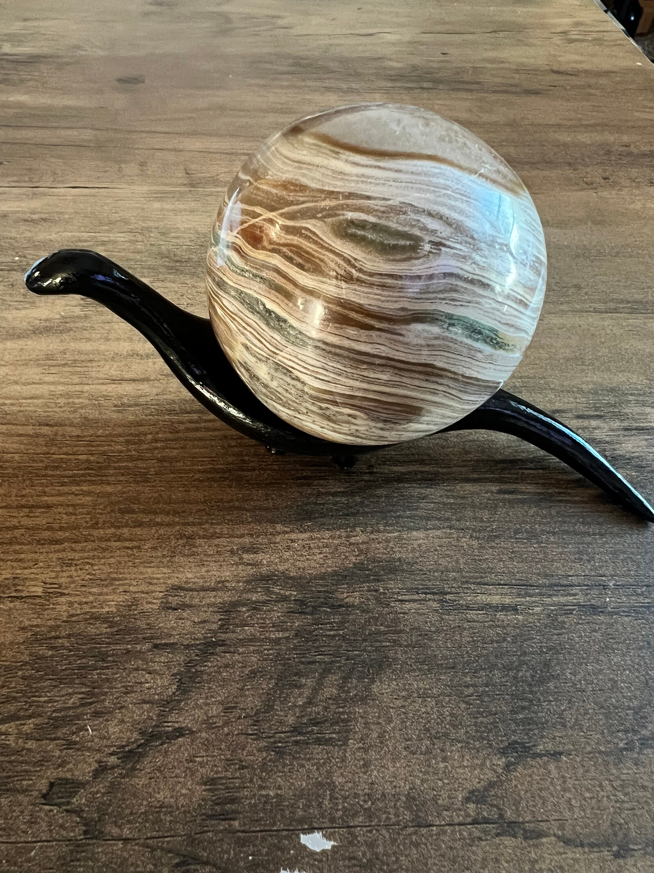 Large Dinosaur Crystal Holder, Crystal Stand, Crystal Sphere Stand ...