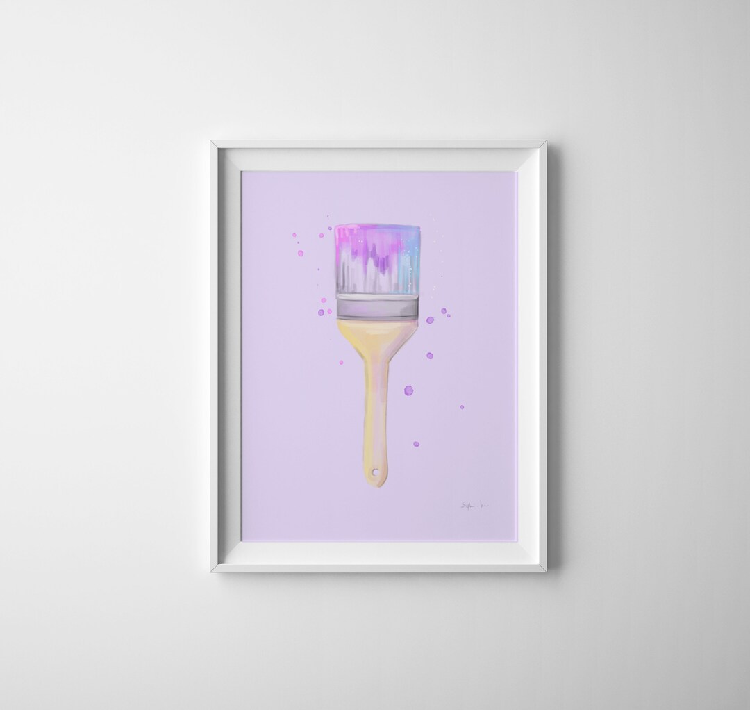 Paint Brush Fine Art Print, Art Supplies, Gift for Artist, Home Decor ...