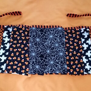 Halloween Fabric Flag Bunting Banner Garland Orange Black Cats Owls ...