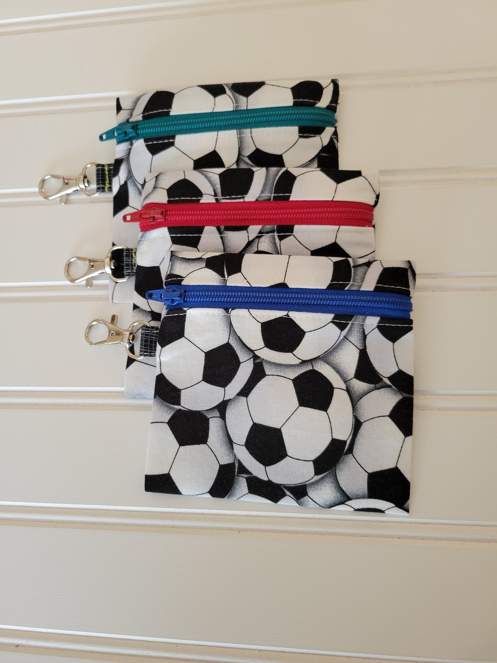 Small Clip on Change Purse Coin Pouch Zip Bag Handmade With - Etsy