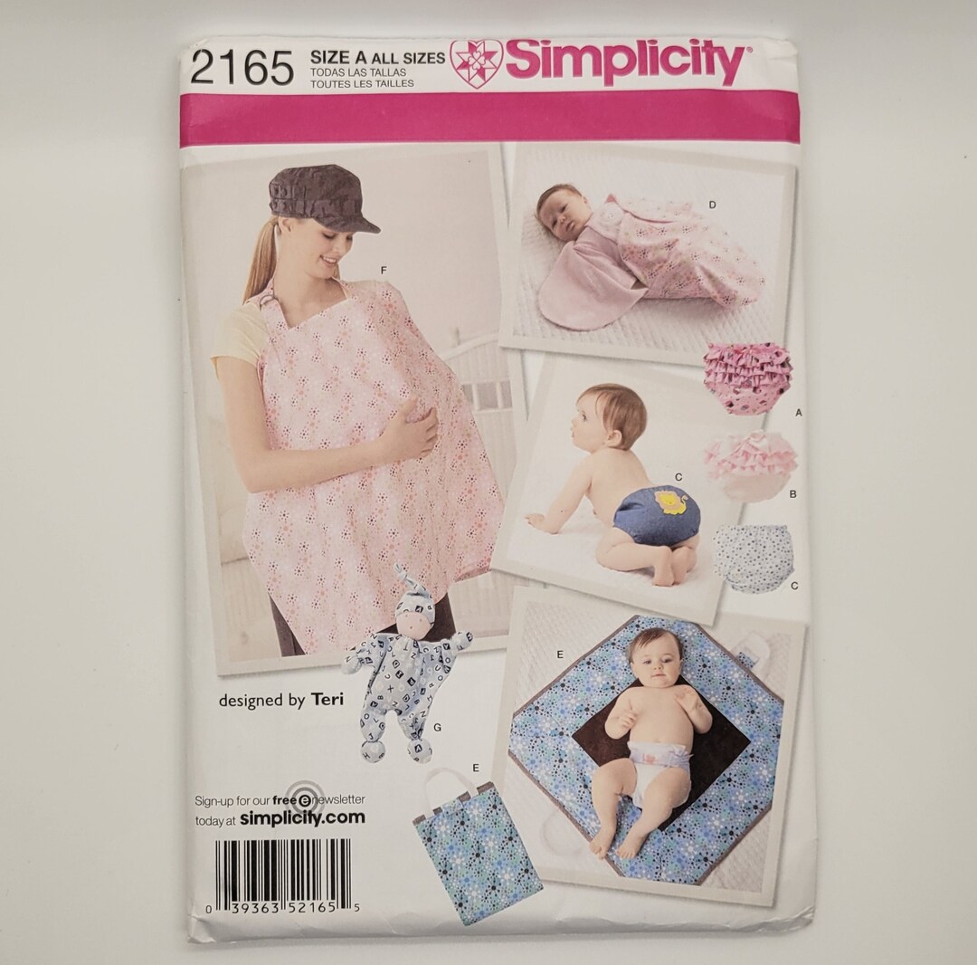 New UNCUT Simplicity 2165 Sewing Pattern, by Teri, Baby and Infant Accessories, Nursing Cover ...