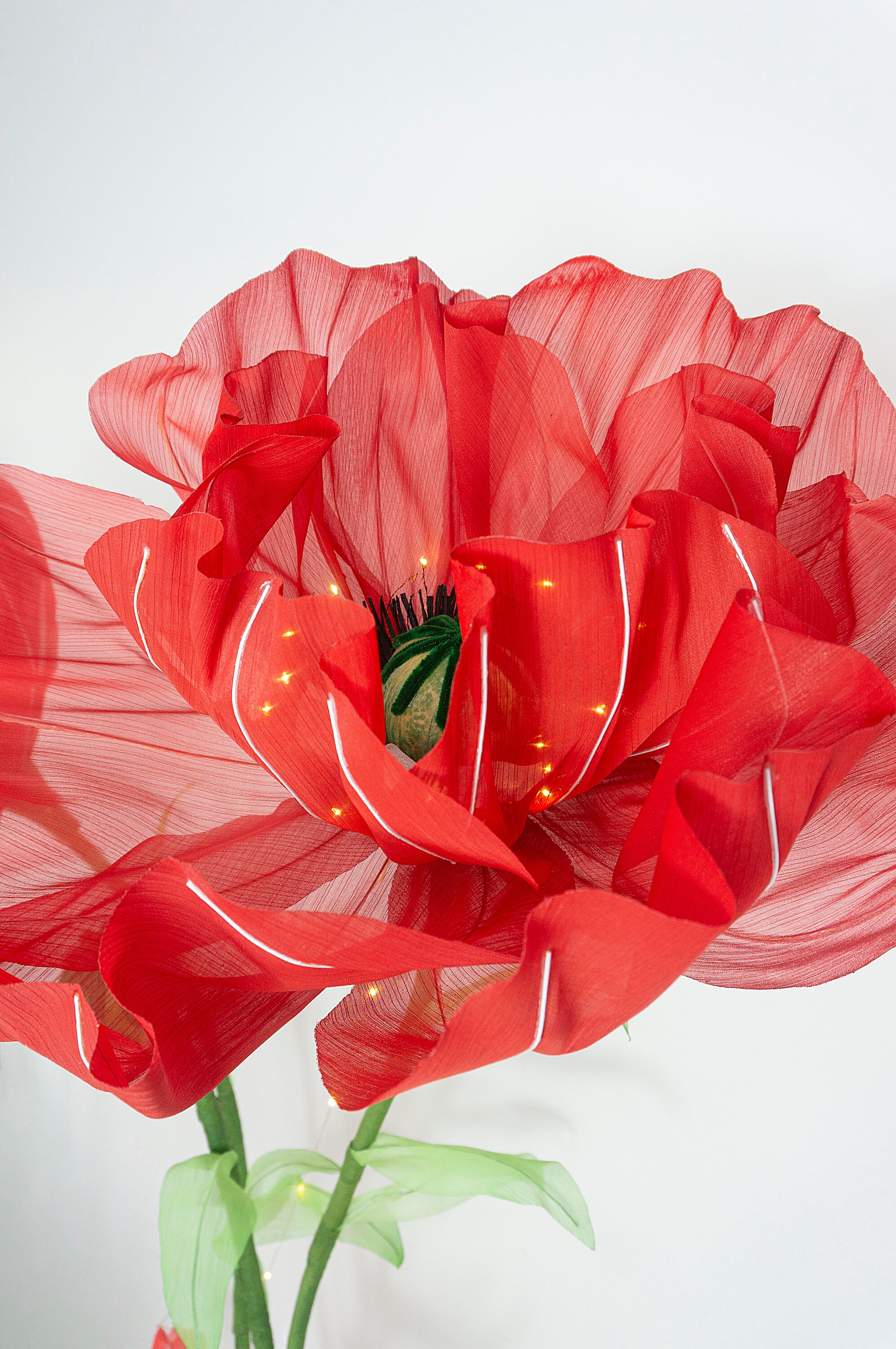 Stunning Oversized Red Peonies Backdrop Decoration, Floral Home Deocor ...