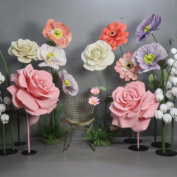 Oversized Flowers - Etsy