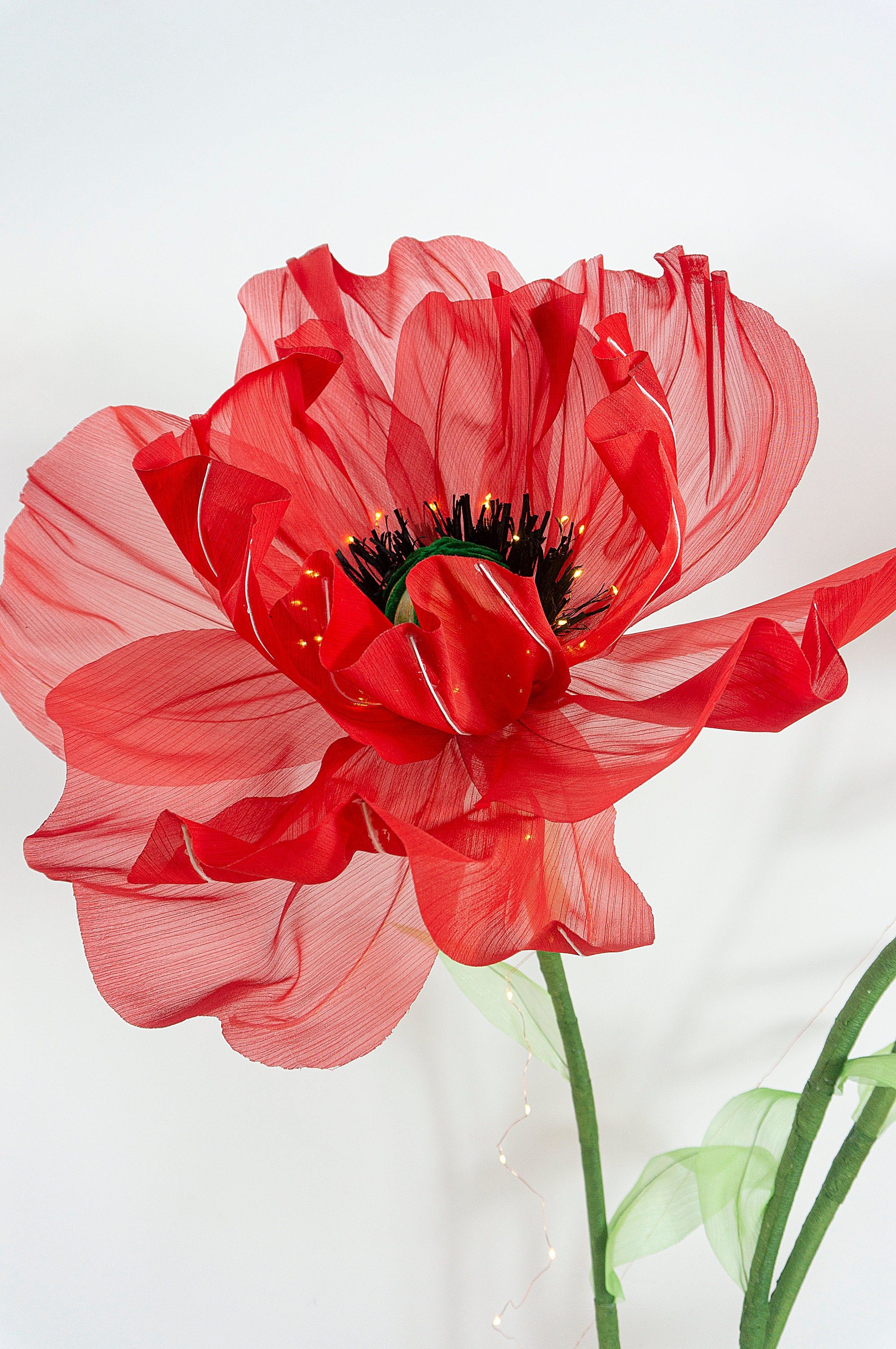 Stunning Oversized Red Peonies Backdrop Decoration, Floral Home Deocor ...