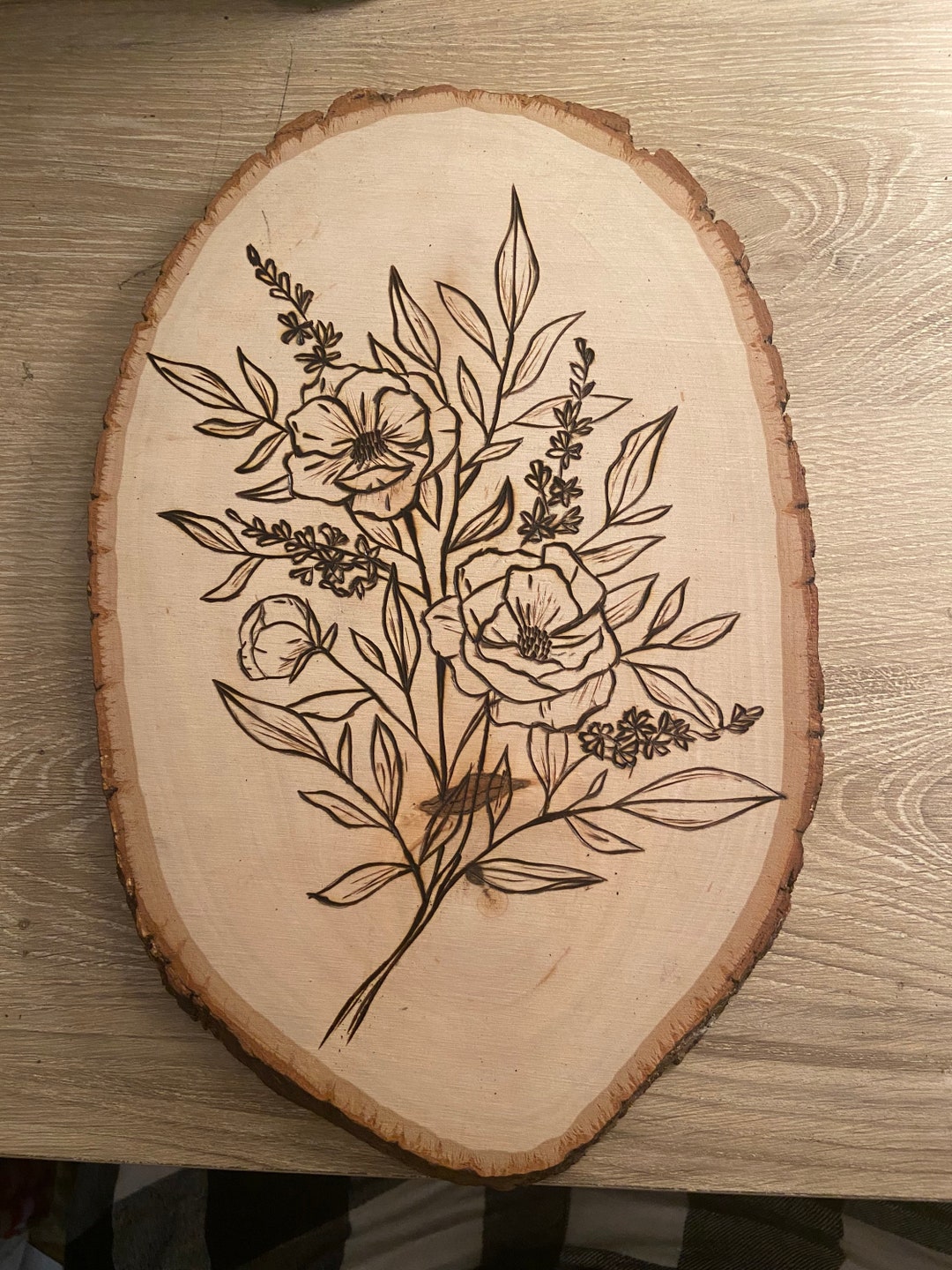 Wildflowers #2 Wood Burning - Etsy
