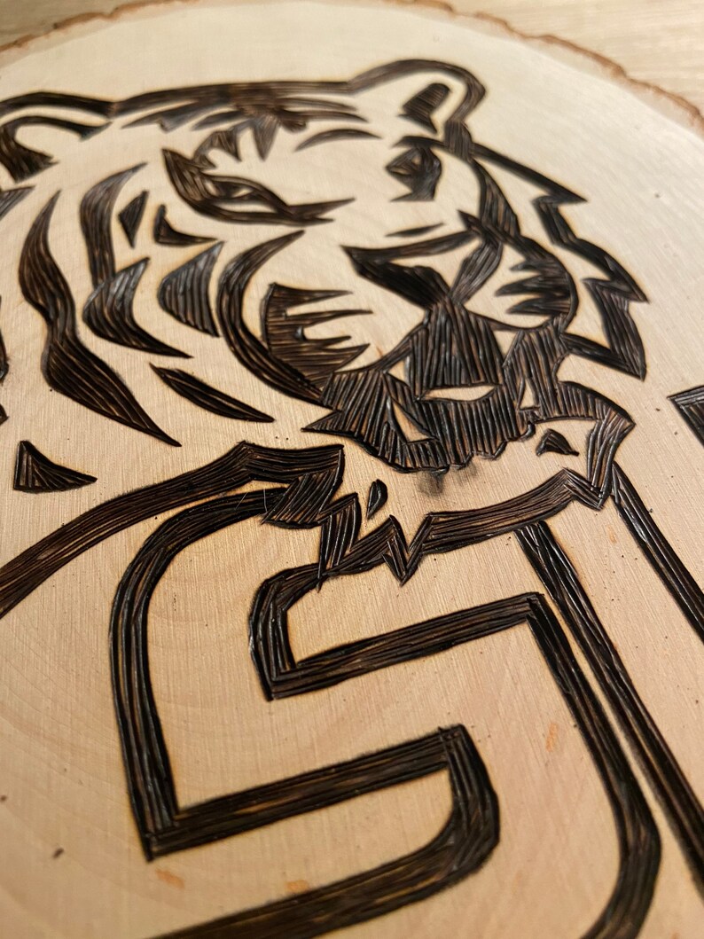 CUSTOM Pro / College Sports Team Logo Woodburning - Etsy