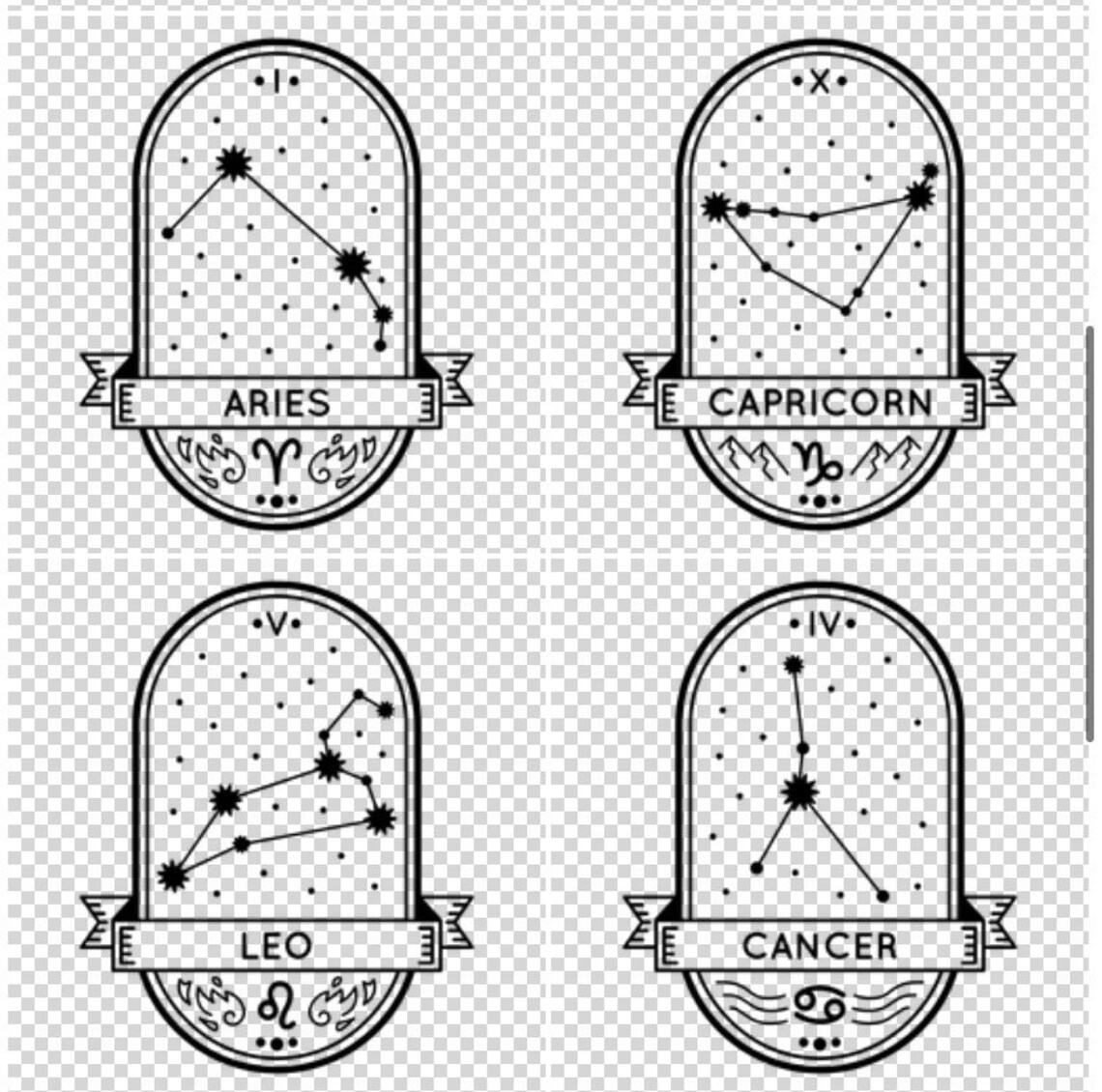 Zodiac Constellation Badge/logo Woodburning - Etsy