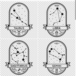 Zodiac Constellation Badge/logo Woodburning - Etsy