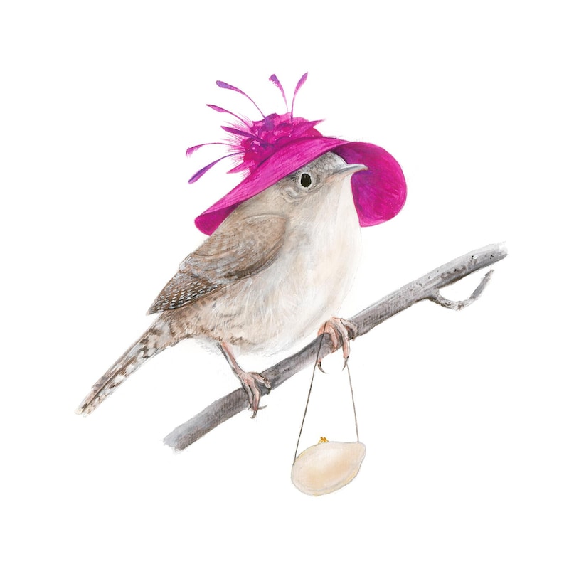 Prints of Birds With Hats - Etsy