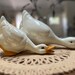Vintage Pair of Geese Figures - Etsy