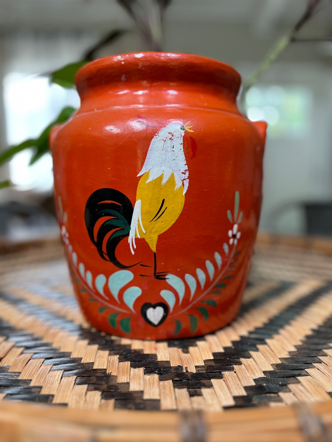 Vintage Ransburg Stoneware Rooster Cookie Jar - Etsy