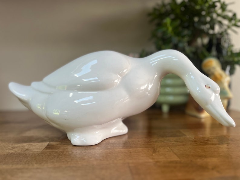 Vintage Large Ceramic Goose - Etsy