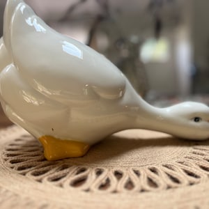 Vintage Pair of Geese Figures - Etsy