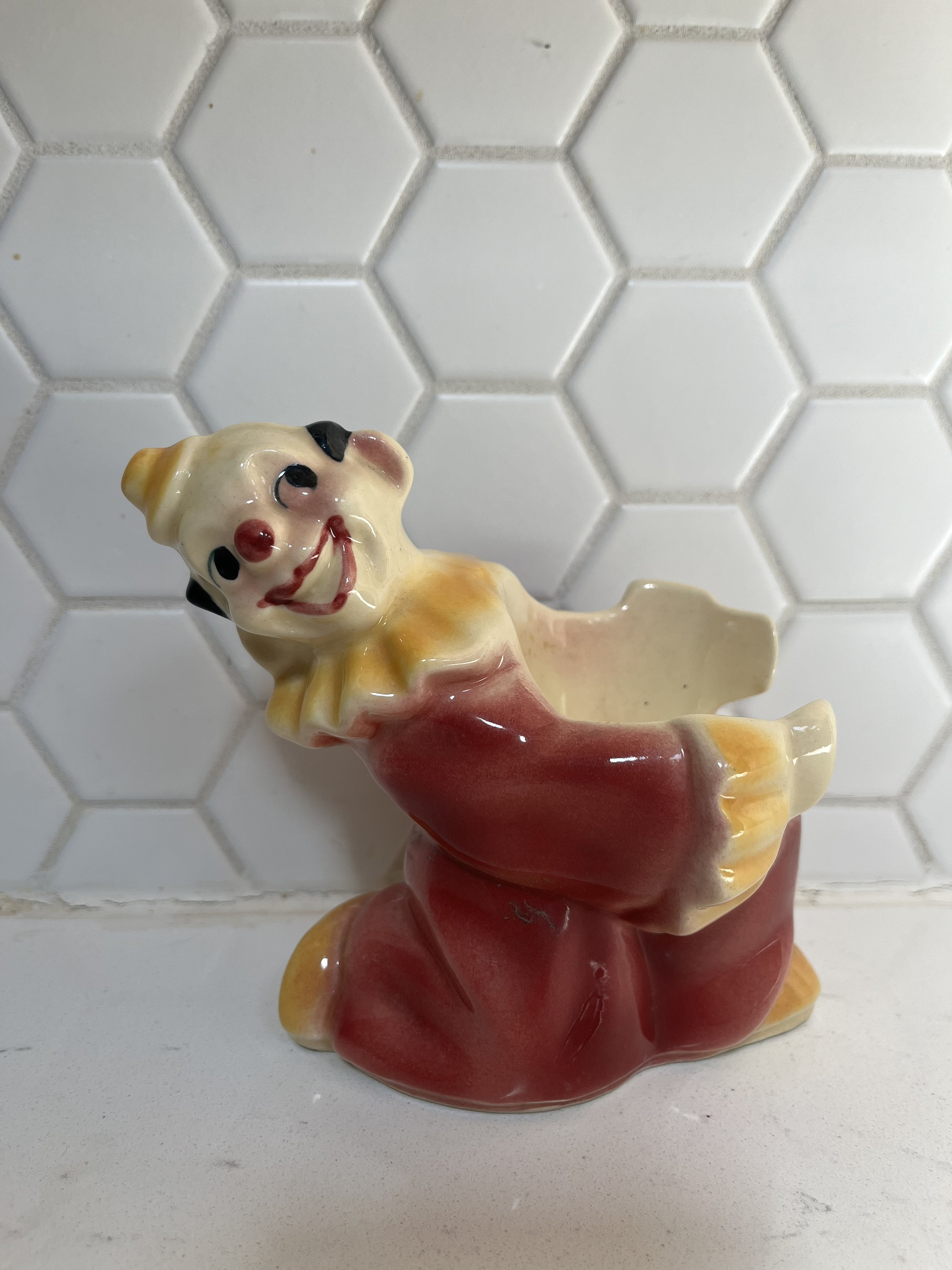Vintage Shawnee Plant Holder Clown - Etsy