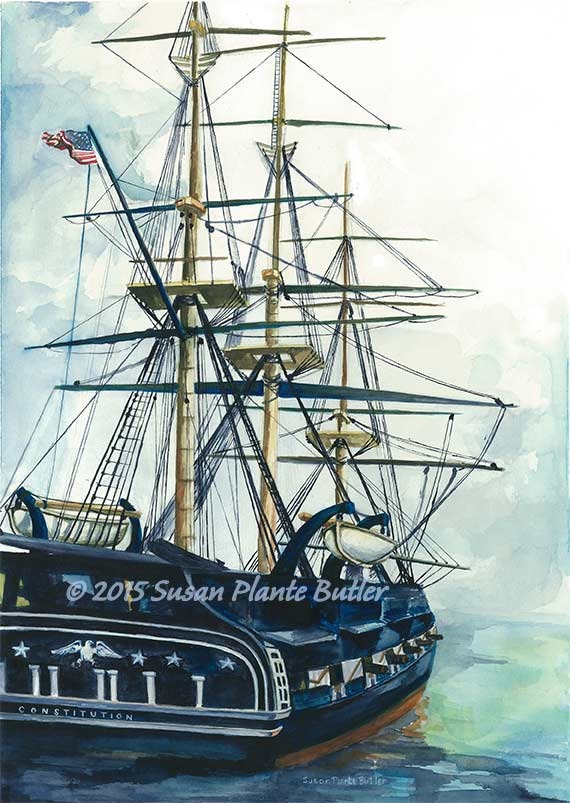 Uss Constitution Painting