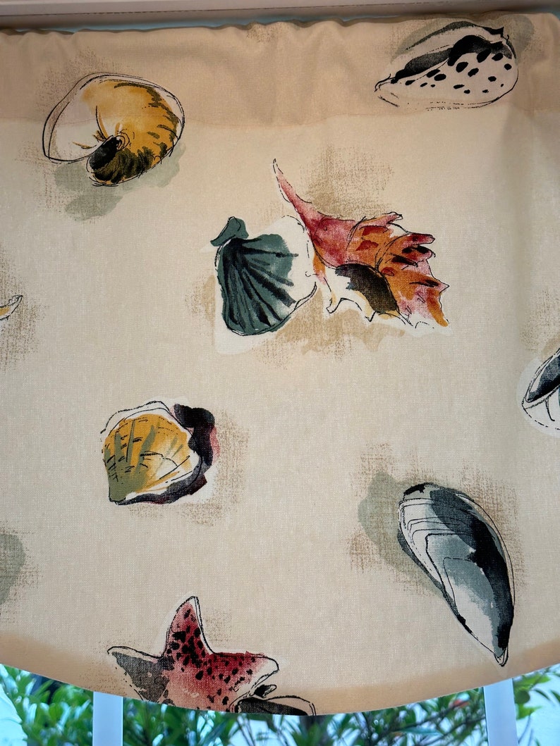 Seashell Valance Beach Valance Shells Valance Shells Decor - Etsy