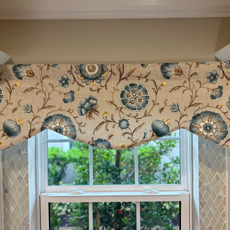Blue Valances - Etsy