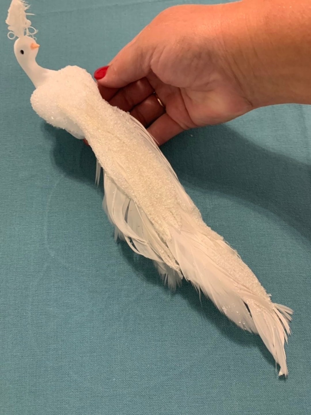 Artificial White Peacock Bird, White Peacock Bird, Peacock Bird ...