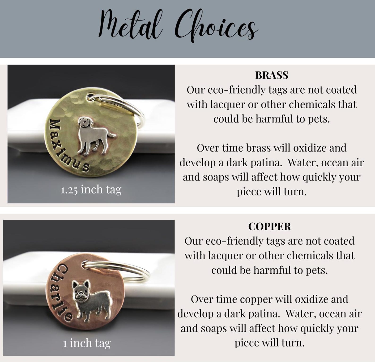 Dog Tag With Labrador Body 3D Charm | Custom Handmade Lab Pet ID Name ...