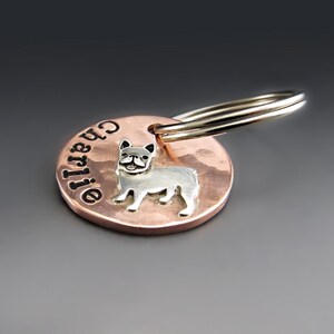 Personalized Dog Tag With French Bulldog Charm | Pit Bull, Pug, Corgi ...