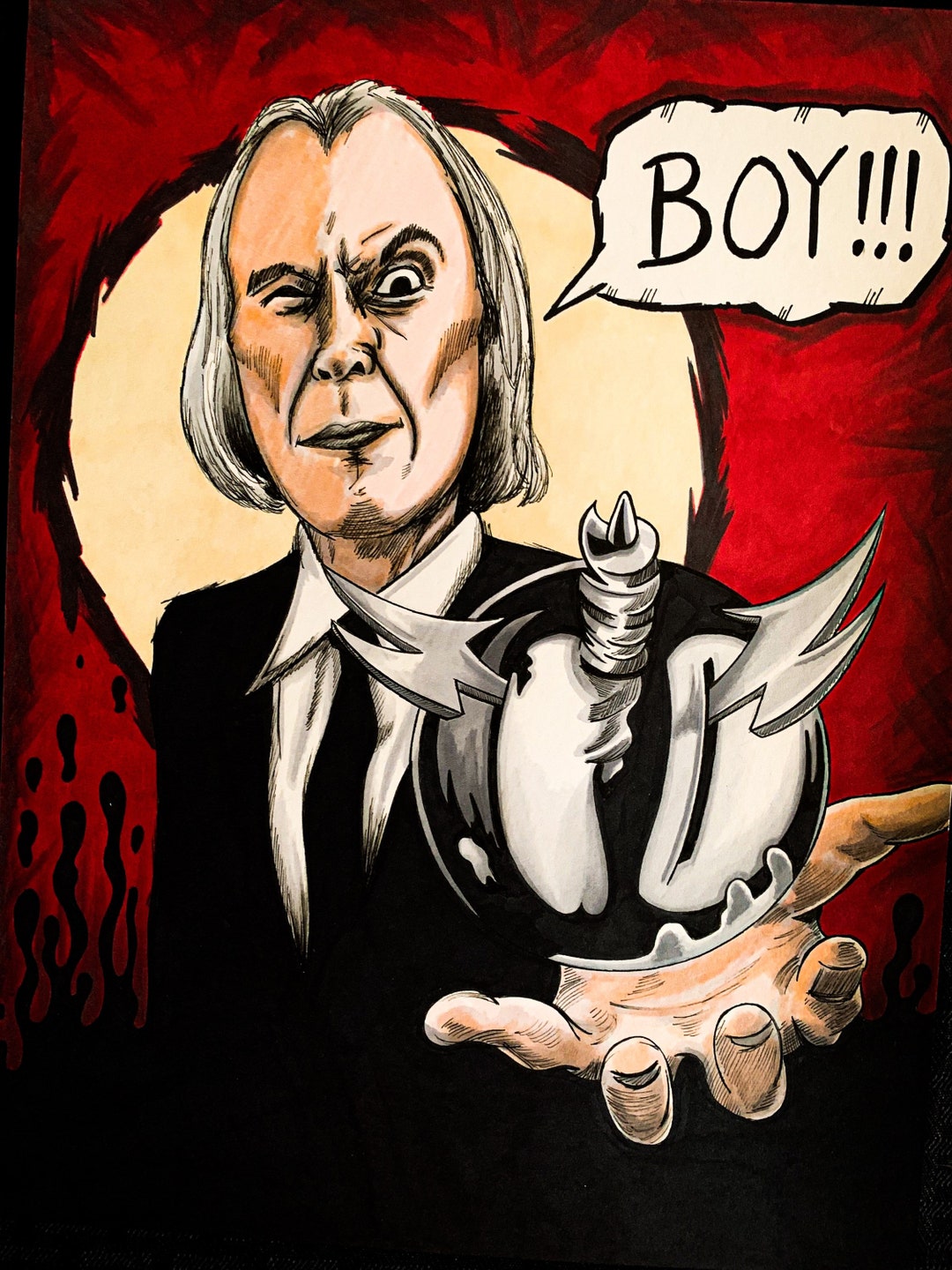 Angus Scrimm as the Tall Man From the phantasm - Etsy