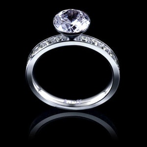 B.tiff 2 Ct Solitaire Pave Engagement Ring & Eternity Bands - Etsy