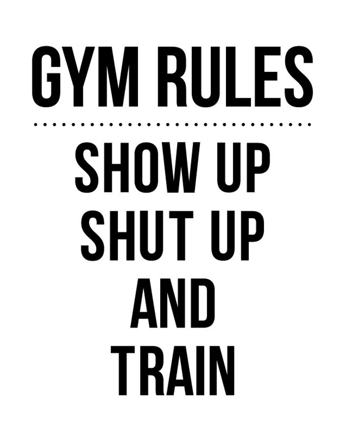 Gym Rules Home Gym Wall Art Printable Art Digital Download 11 X 14 Art ...