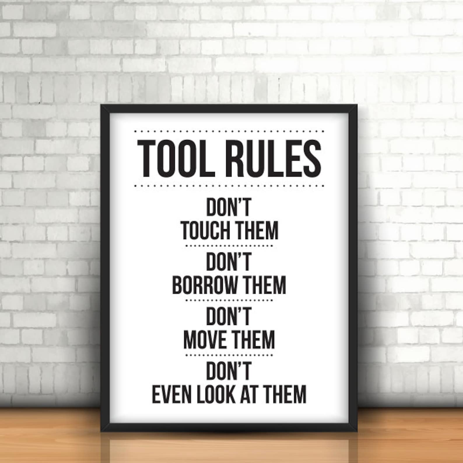 Tool Rules | Printable Art | Digital Download 11 X 14 Art - Etsy